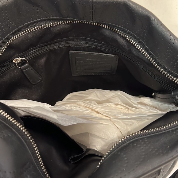 Coach | Bags | Coach Perf Lth Brooke Black Bag | Poshmark